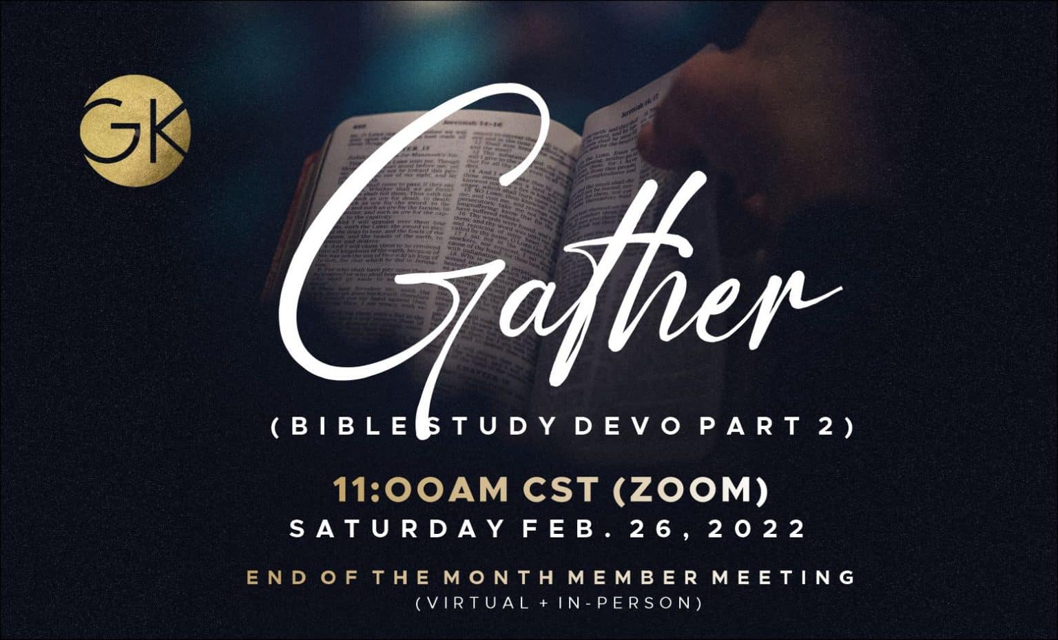 Gather (Bible Study Devotional Part 2) - GodKulture Global